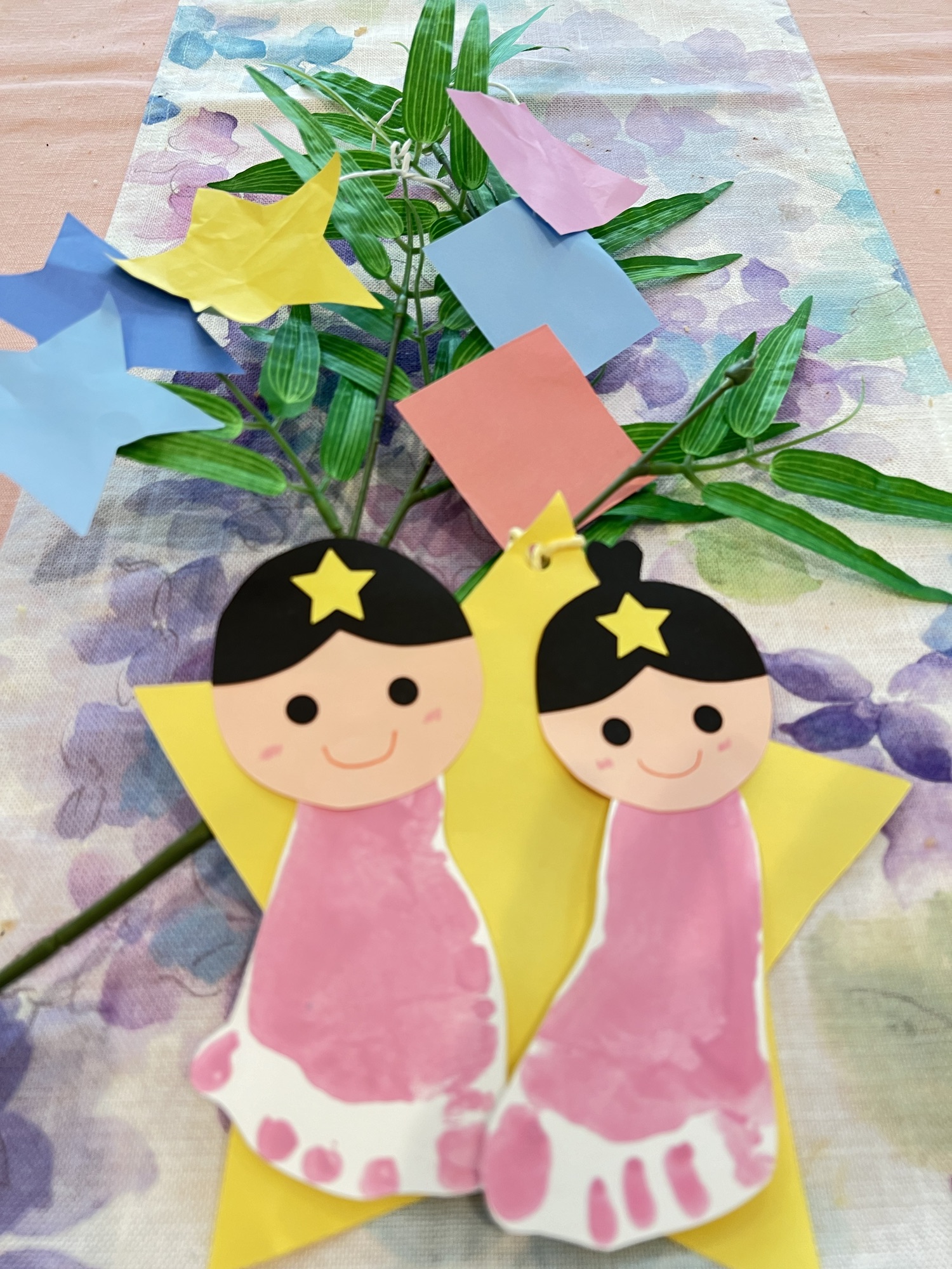 【募集中】7月2日 親子イベント(可愛い足型ぺったんこ)七夕飾りを作りませんか☺️ | Beans family Blog